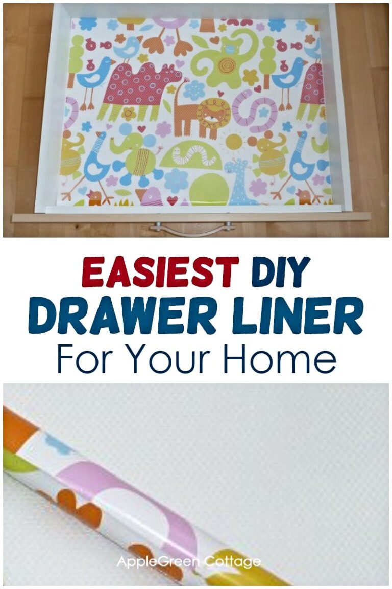 The Easiest Diy Drawer Liner - AppleGreen Cottage