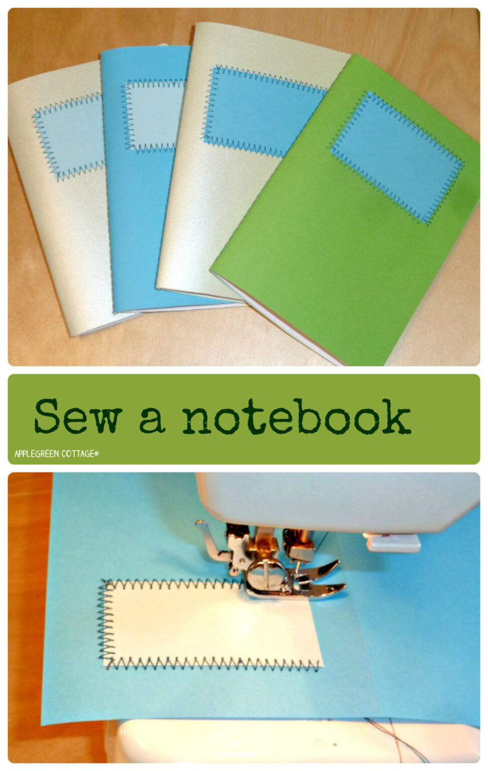How To Make A Notebook - AppleGreen Cottage