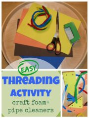 DIY Play Set - Threading Activity For Toddlers - AppleGreen Cottage