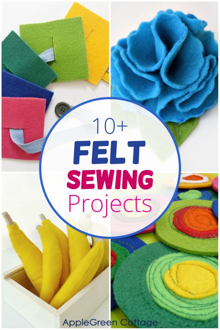 10+ Adorable And Free Felt Sewing Projects - AppleGreen Cottage