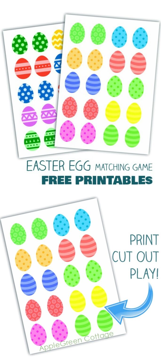 Easter Egg Matching Game Printable - Free Easter Game Printable!