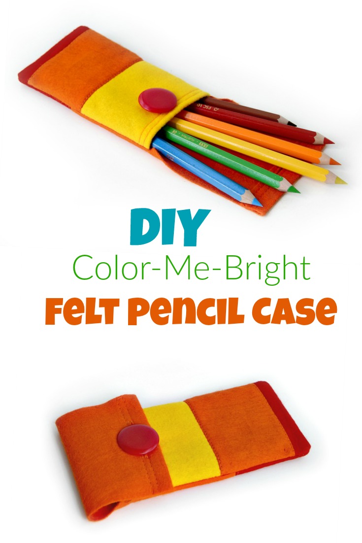 How To Make A Diy Felt Pencil Case - AppleGreen Cottage