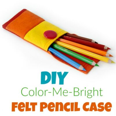 How To Make A Diy Felt Pencil Case - AppleGreen Cottage