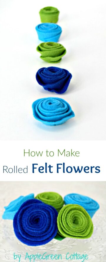 Rolled Flower Tutorial - The Easiest Way To Make Felt Flowers!