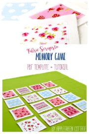 Fabric Memory Game - Tutorial Plus Free Template