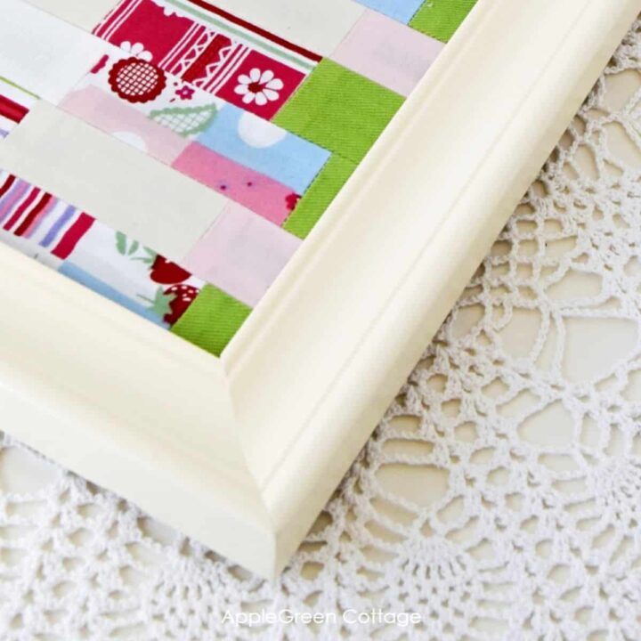 How To Frame A Patchwork - Mini Fabric Art on Display