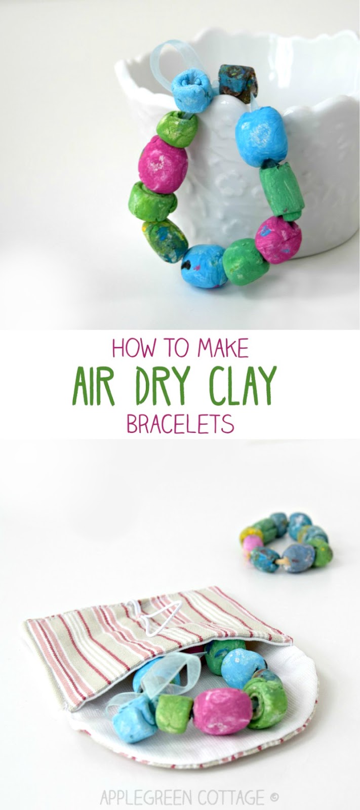 Easy Diy Bracelets To Make - Mother's Day Diy - AppleGreen Cottage