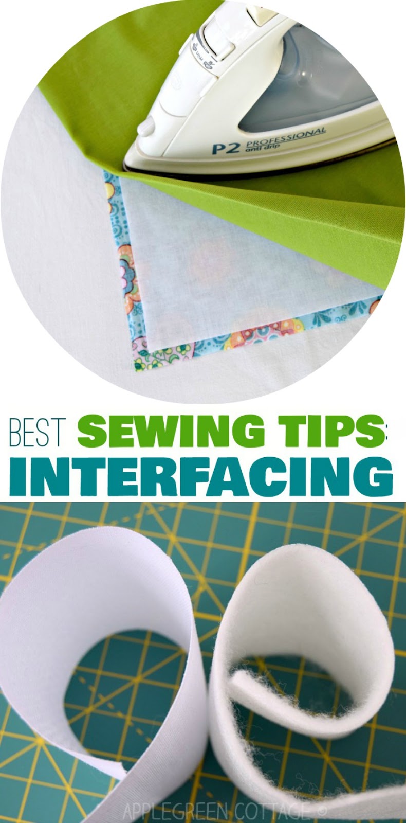 How To Apply Fusible Interfacing - AppleGreen Cottage