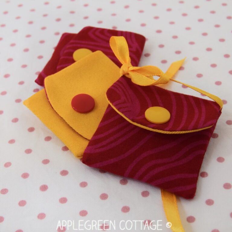 Free Small Pouch Sewing Pattern - So Cute! - AppleGreen Cottage