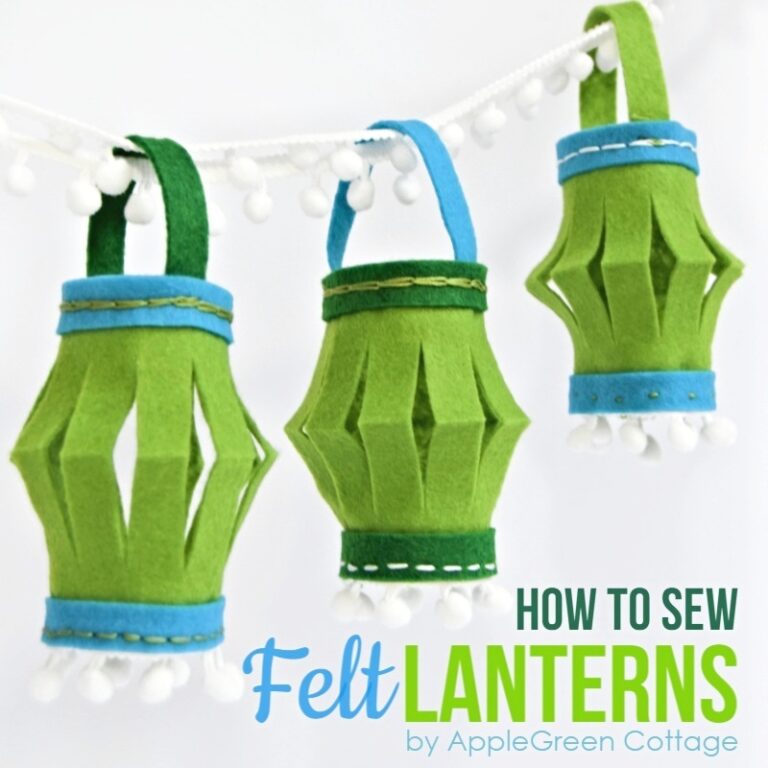 10+ Adorable And Free Felt Sewing Projects - AppleGreen Cottage
