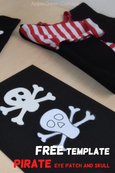 Pirate Eye Patch Template And Skull Applique - AppleGreen Cottage