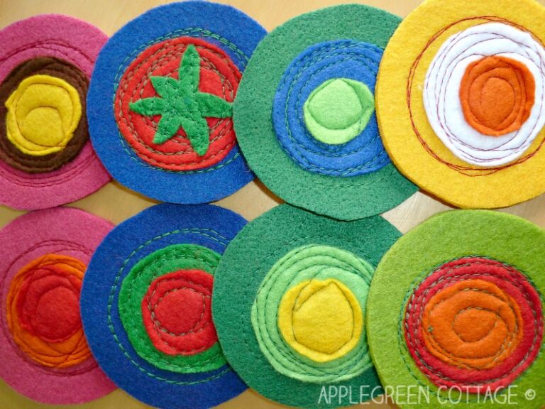 10+ Adorable And Free Felt Sewing Projects - AppleGreen Cottage