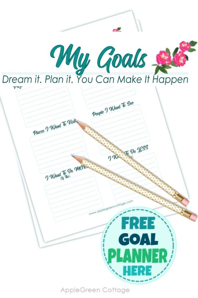 Free Printable Goal Planner - AppleGreen Cottage