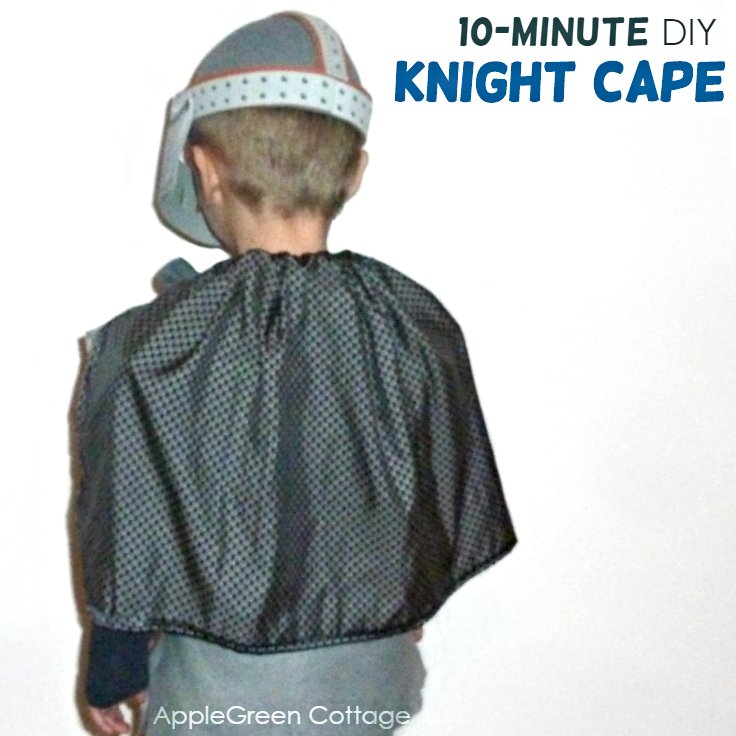 Diy Cape For Halloween - To Make In 10 Minutes! - AppleGreen Cottage