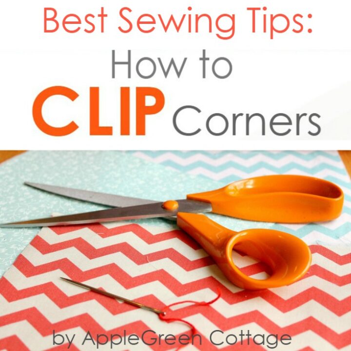 How To Sew Mitered Corners - the Easy Way! - AppleGreen Cottage