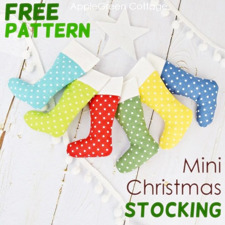 Mini Christmas Stocking - Diy Christmas Stocking Garland - AppleGreen ...