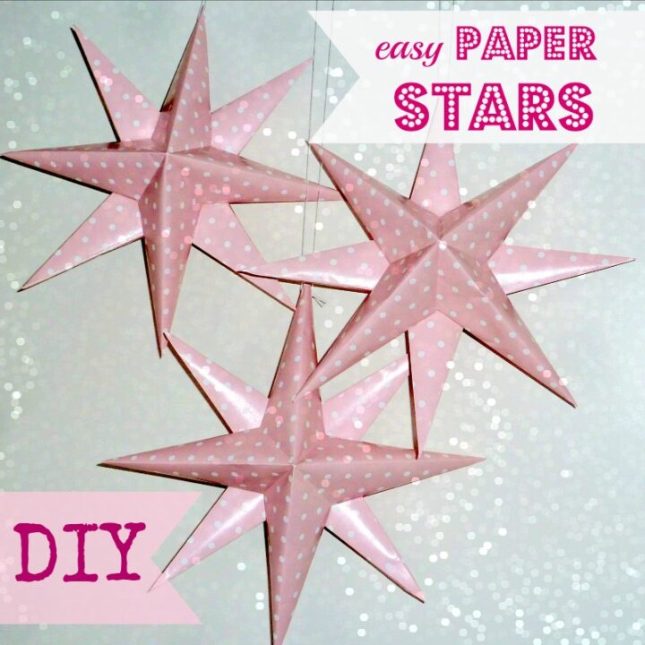 How To Make Paper Stars - AppleGreen Cottage