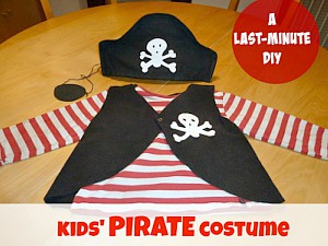 Free Pirate Costume Pattern - Super easy! - AppleGreen Cottage