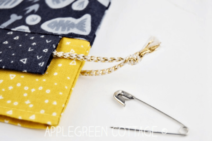 How To String A Drawstring Bag - AppleGreen Cottage
