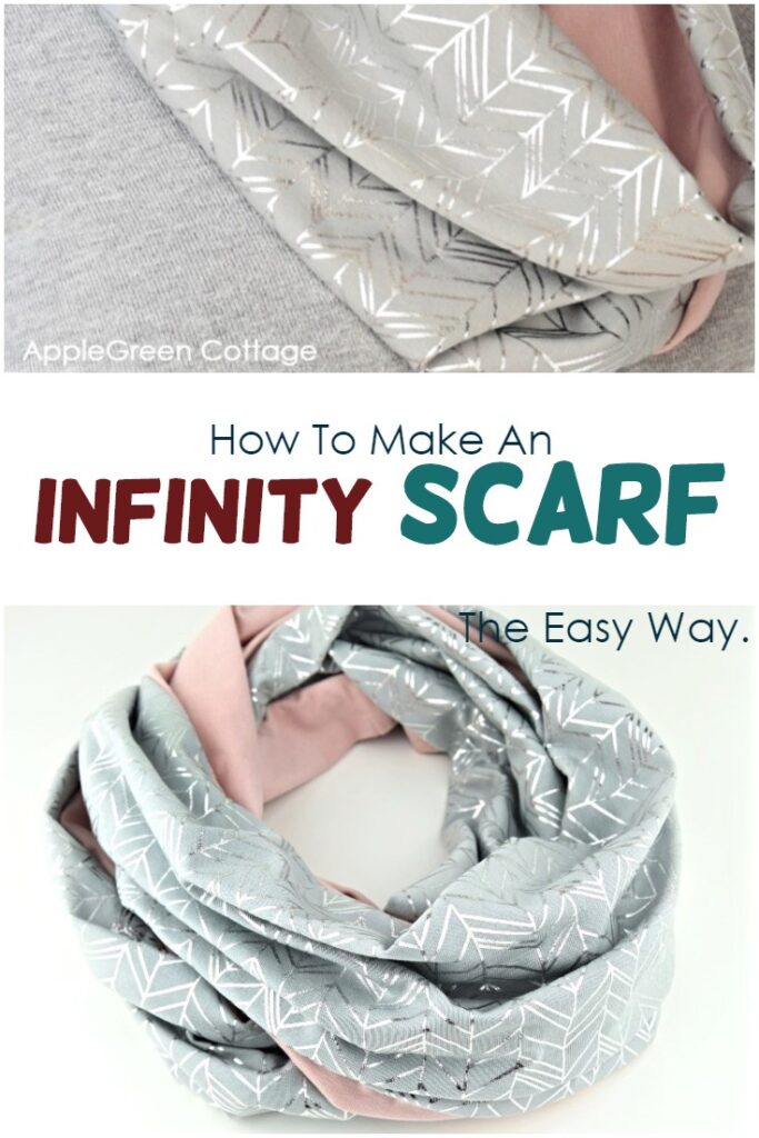 How To Make An Infinity Scarf - AppleGreen Cottage