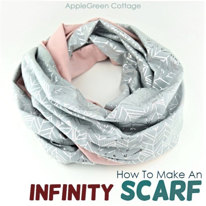 How To Make An Infinity Scarf - AppleGreen Cottage