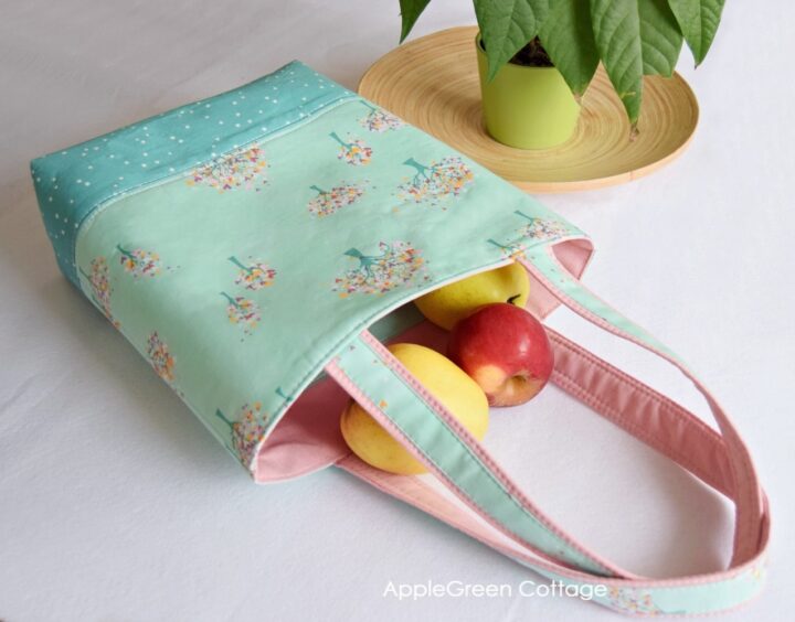 Tote Bag Pattern - Free Tote Pattern In 2 Sizes - AppleGreen Cottage
