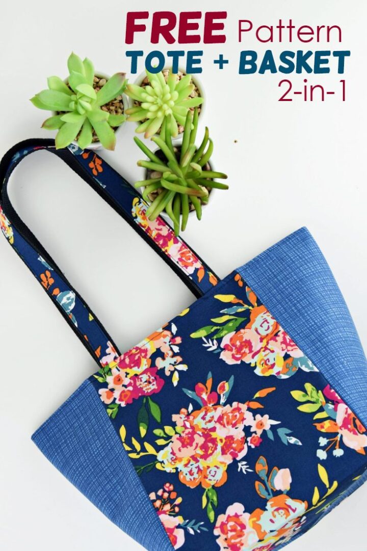 Market Bag Pattern - How To Make A Tote Bag - AppleGreen Cottage
