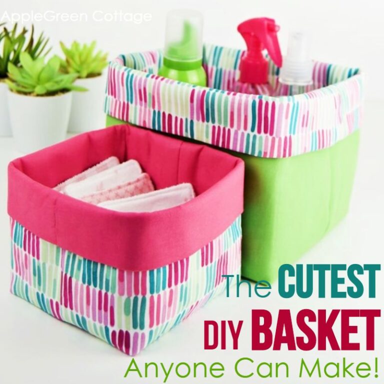 Free Fabric Basket Pattern - In 3 Sizes - AppleGreen Cottage