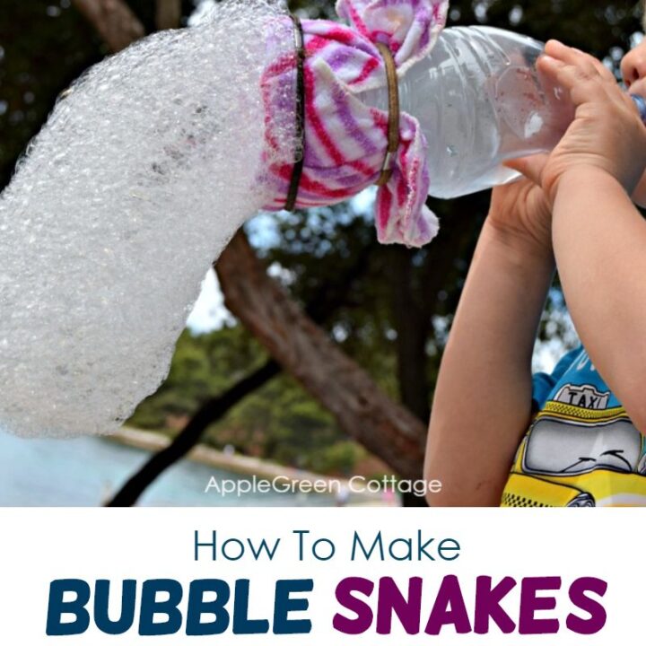 How To Make Bubble Snakes - Fun And Easy! - AppleGreen Cottage