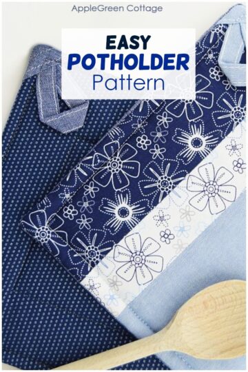 Free Potholder Pattern - Easier Than You Think! - AppleGreen Cottage