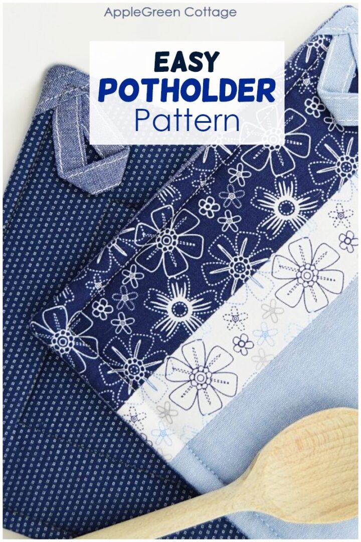 Free Potholder Pattern - Easier Than You Think! - AppleGreen Cottage