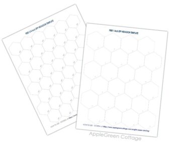 Free Hexagon Templates For English Paper Piecing