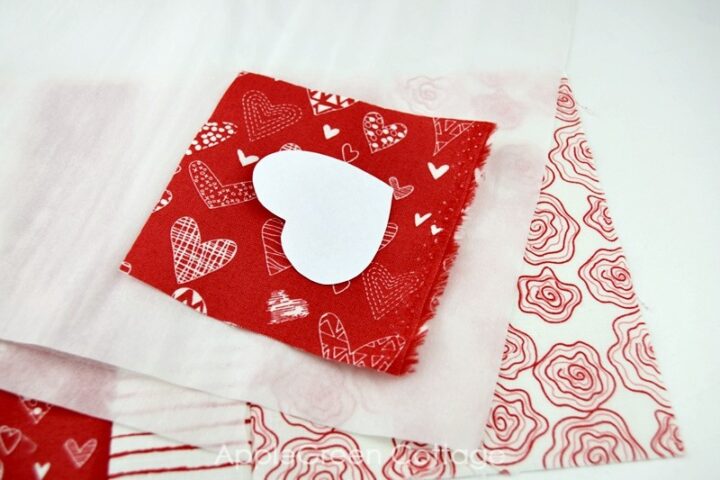 Mug Rug Pattern With Heart Applique - AppleGreen Cottage