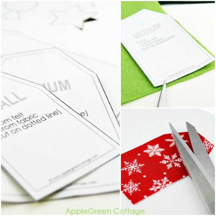 Diy Christmas Gift Tags - Free Sewing Templates - AppleGreen Cottage