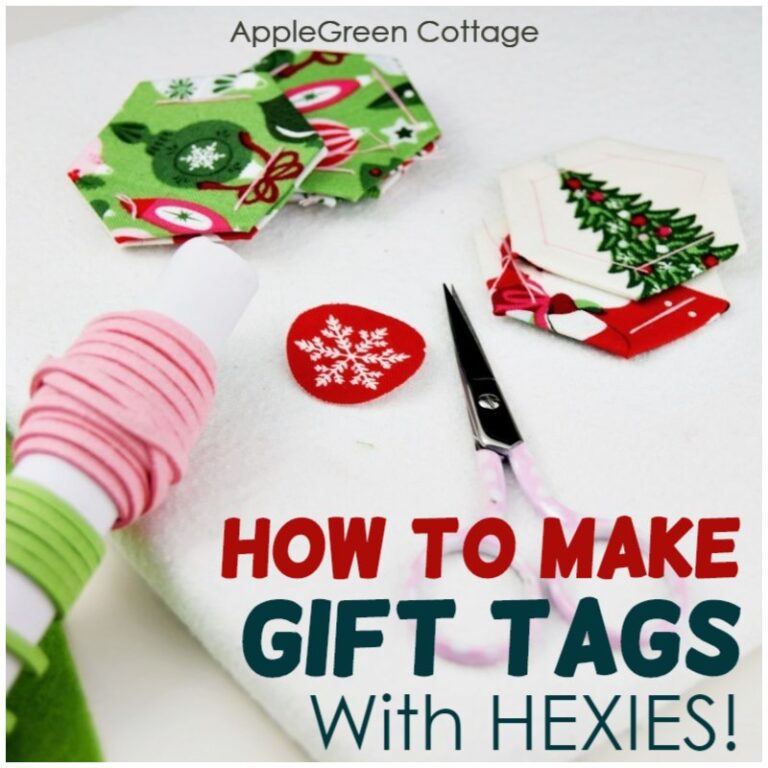Diy Christmas Gift Tags - Free Sewing Templates - AppleGreen Cottage