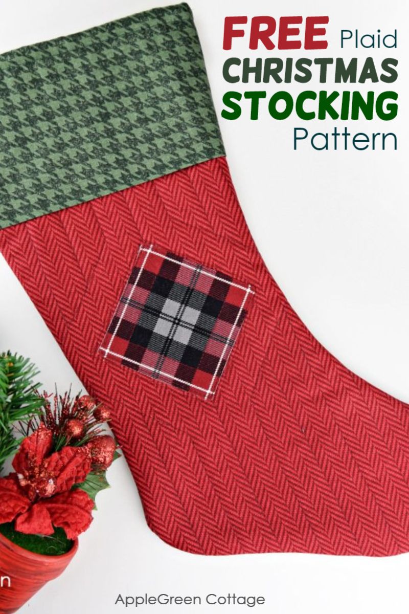 How To Make A Christmas Stocking - AppleGreen Cottage