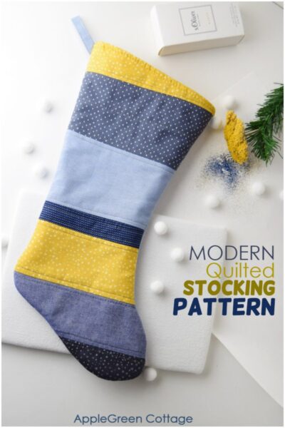 25+ Christmas Stocking Patterns - To Sew Now! - AppleGreen Cottage