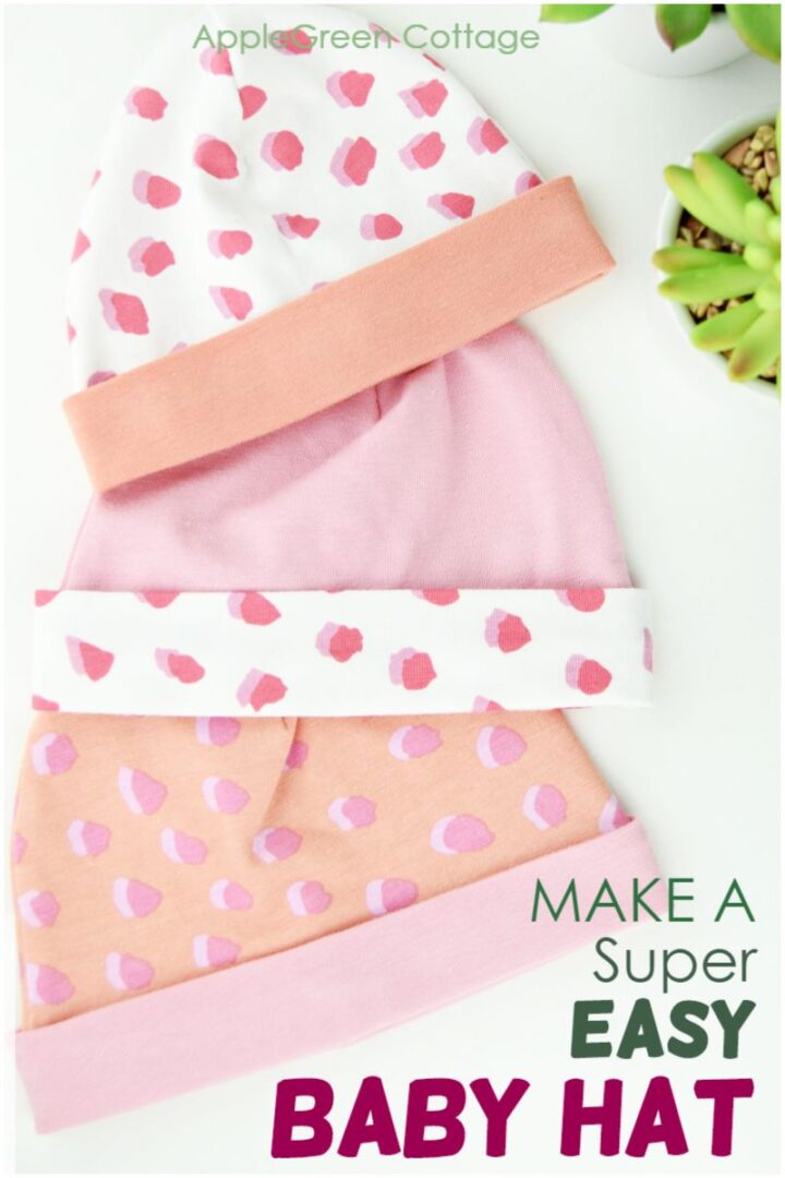 Free Baby Hat Pattern in 3 Sizes - AppleGreen Cottage