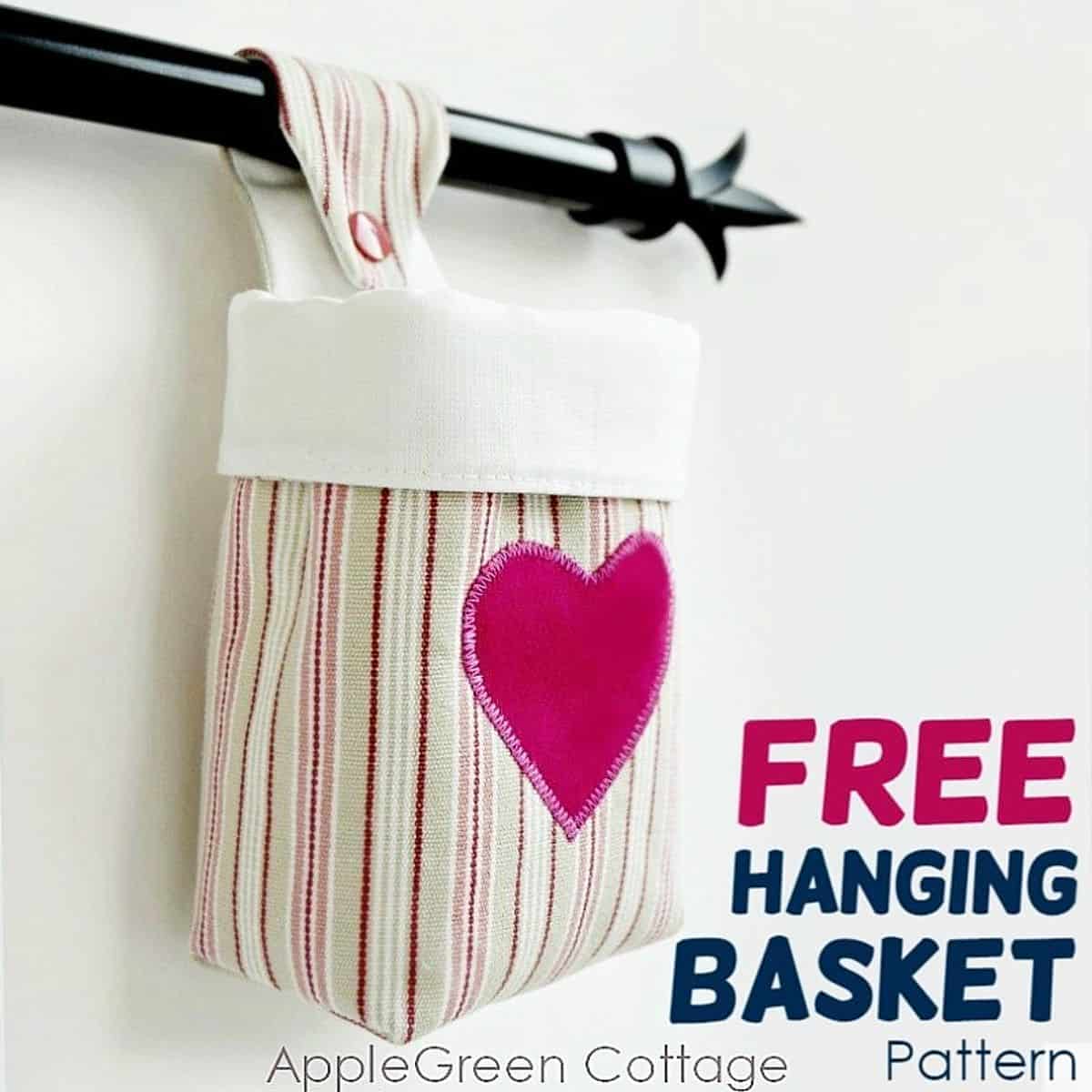 How To Make A Hanging Storage Basket - AppleGreen Cottage