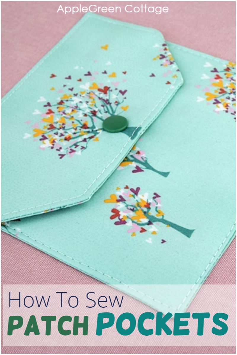 How to Sew Patch Pockets - Beautiful And Easy! - AppleGreen Cottage