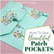 How to Sew Patch Pockets - Beautiful And Easy! - AppleGreen Cottage