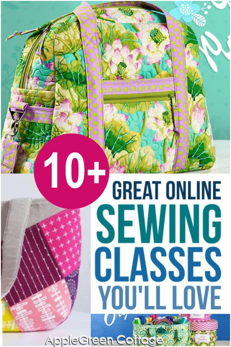 10+ Great Online Sewing Classes You'll Love - AppleGreen Cottage