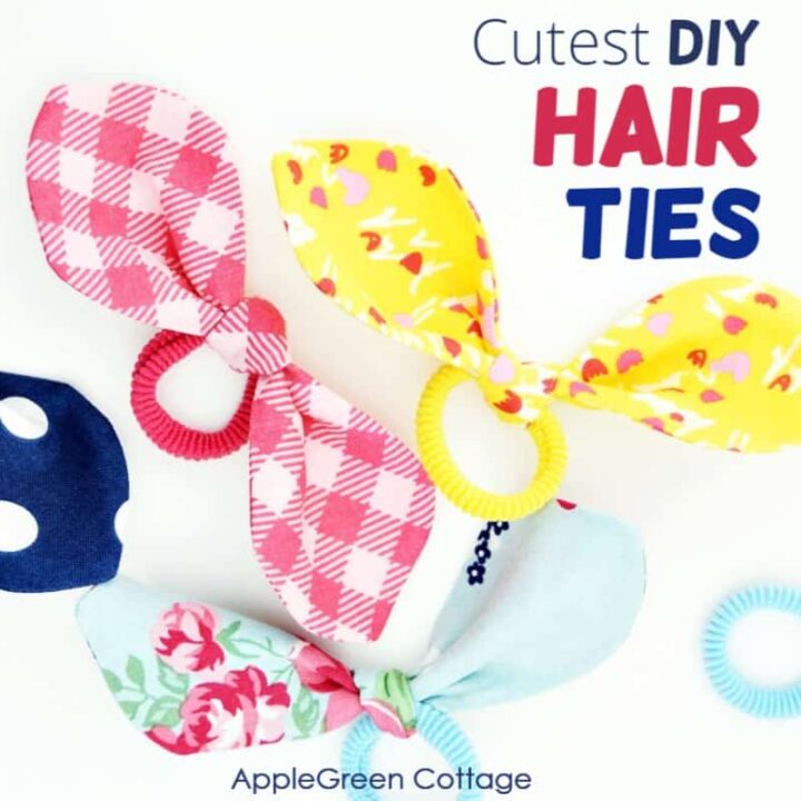 Diy Hair Ties - Fun And Super Easy! - AppleGreen Cottage