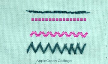 Basic Sewing Machine Stitches - For Beginners! - AppleGreen Cottage