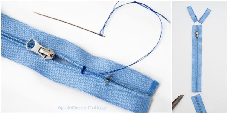 How To Sew A Zipper - Your Zipper Sewing Guide! - AppleGreen Cottage