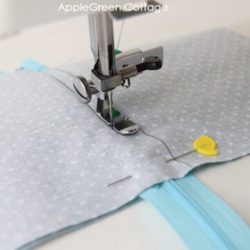 How To Sew A Zipper - Your Zipper Sewing Guide! - AppleGreen Cottage