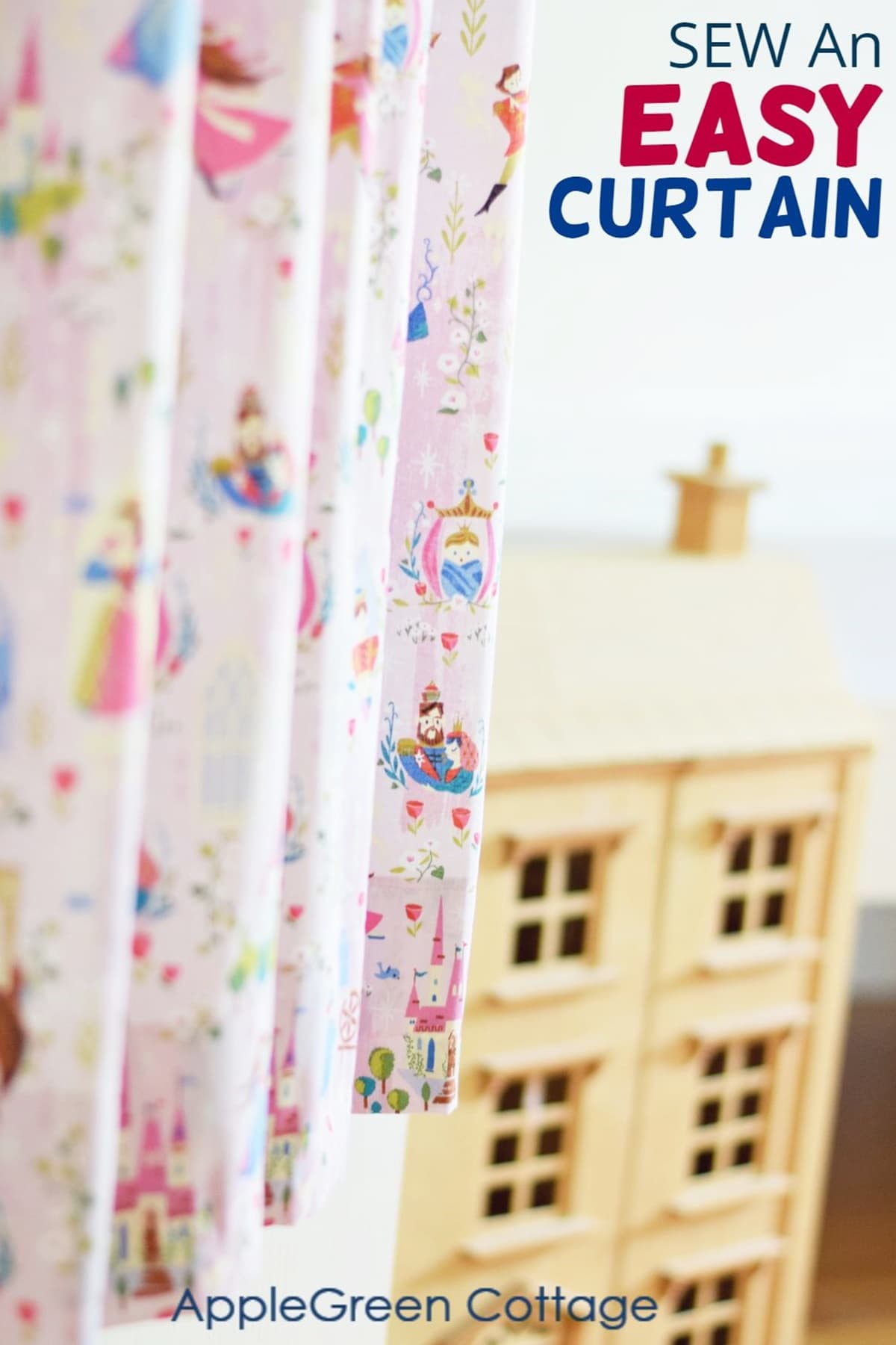 How To Sew Curtains - 2 Ways! - AppleGreen Cottage