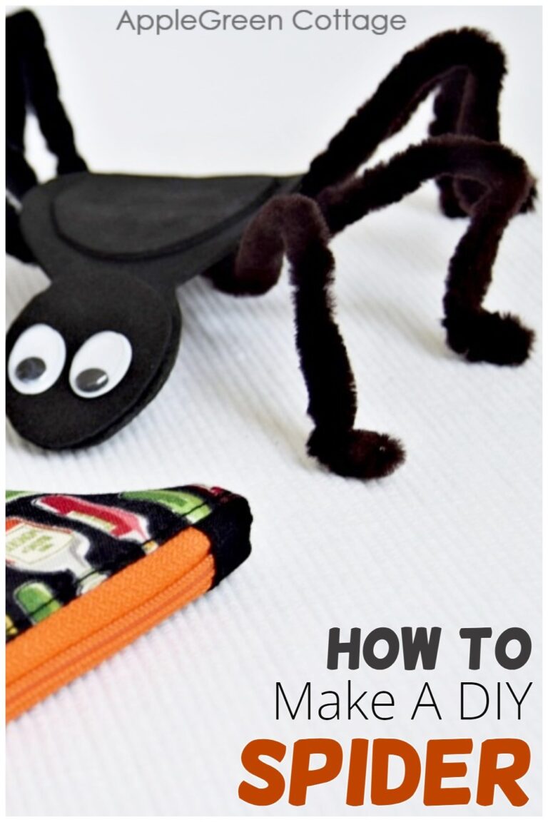How To Make Spiders Out Of Pipe Cleaners - AppleGreen Cottage