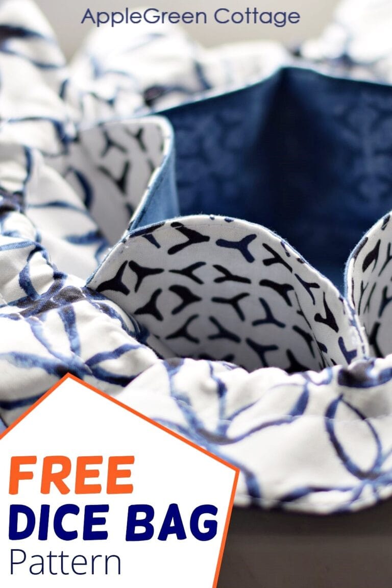 Free Multi-Pocket Dice Bag Pattern - AppleGreen Cottage