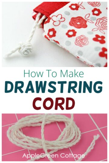 How To Make Twisted Cord - Diy Drawstring Cord - AppleGreen Cottage